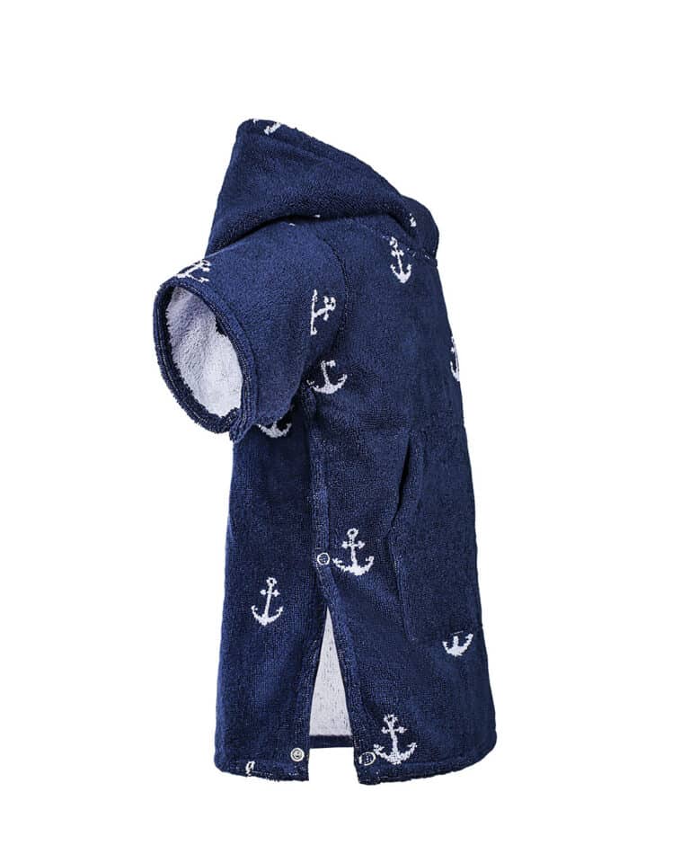 ATLANTIC SHORE | Surf Poncho Anchor Baby in Navy Blue